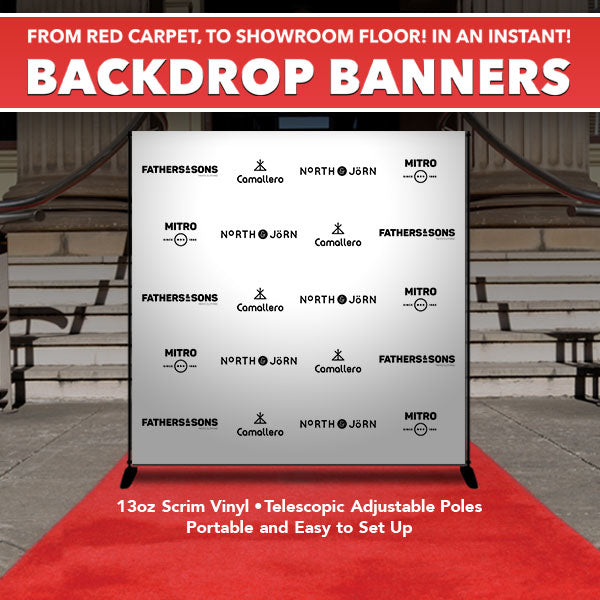 Telescopic Backdrop Banner Stand – FIVE STAR PRINTS